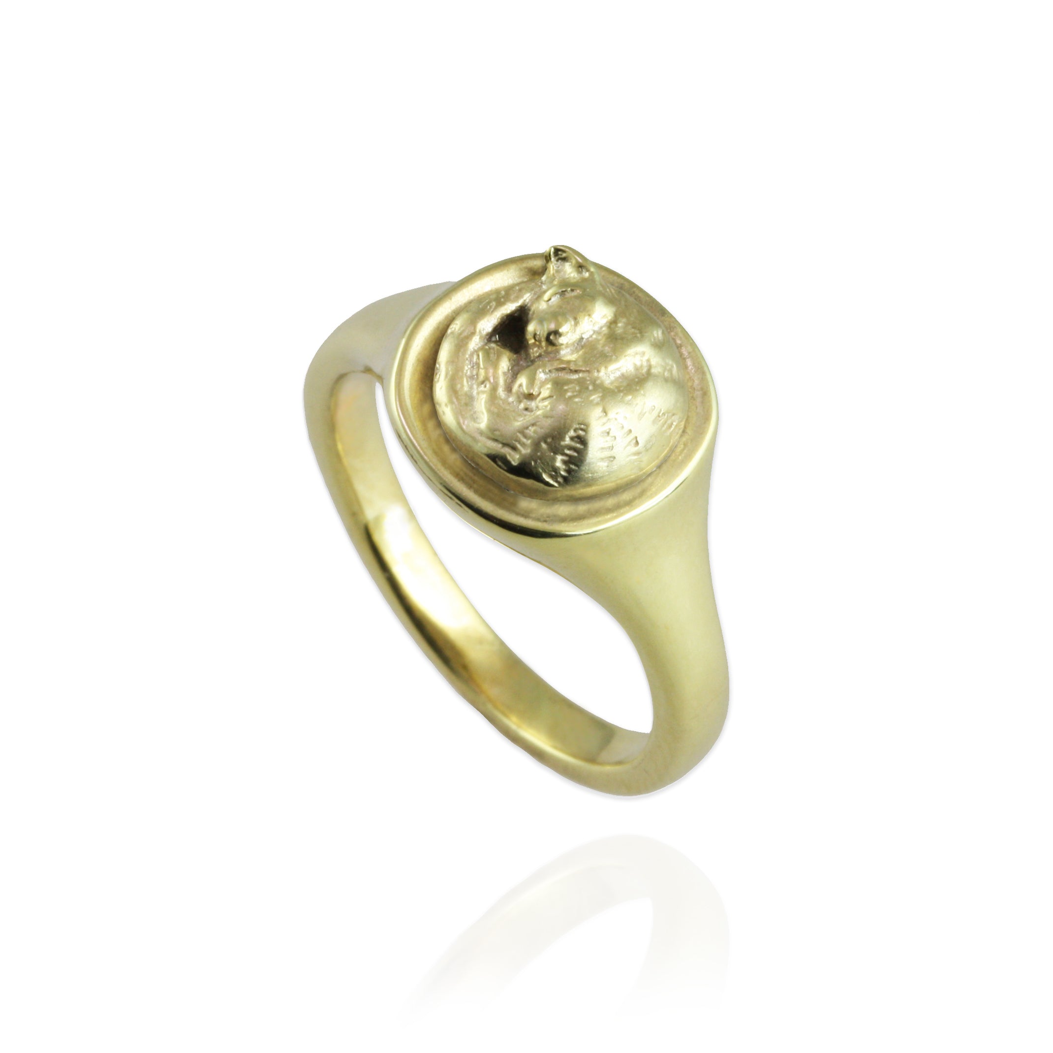 Cat Signet Ring | Handmade Jewellery – Jana Reinhardt Ltd