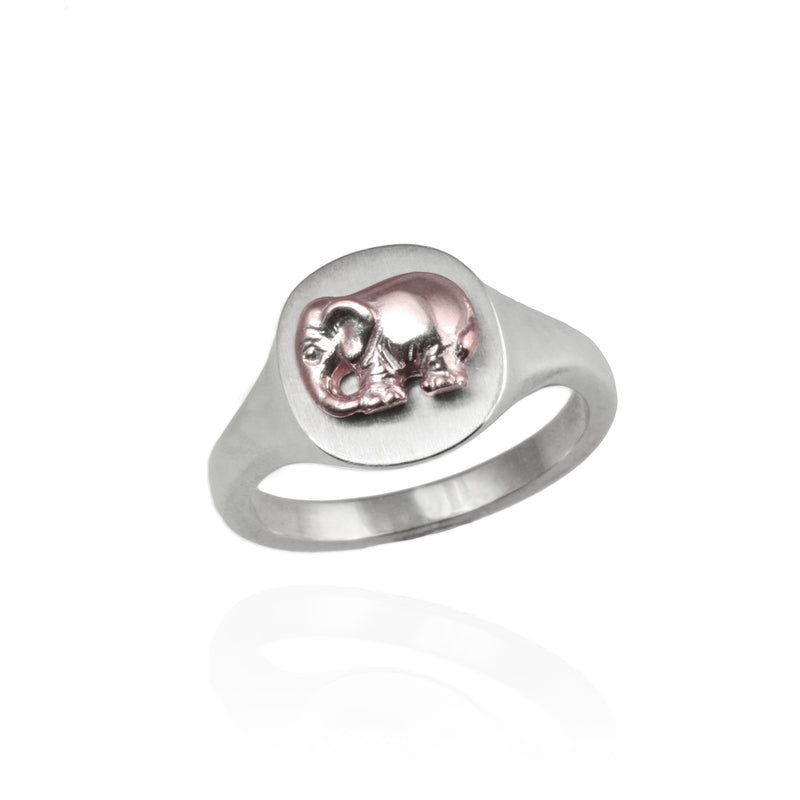 A Baby Elephant Signet Ring | Handmade Jewellery – Jana Reinhardt Ltd